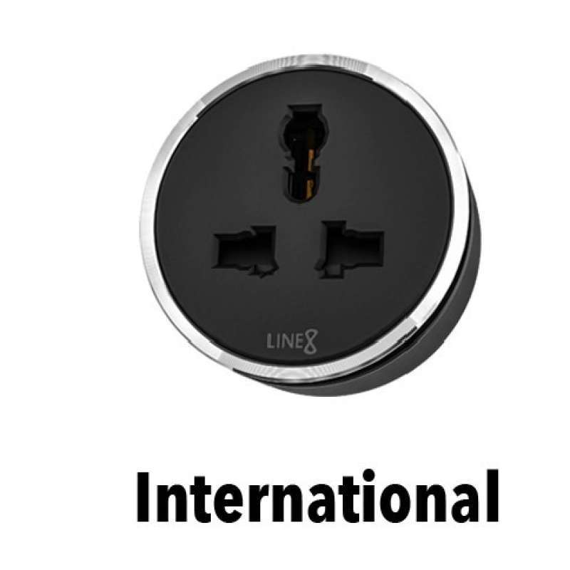 Jual Line8 International Adaptor Socket Movable Portable Stop Kontak Di ...