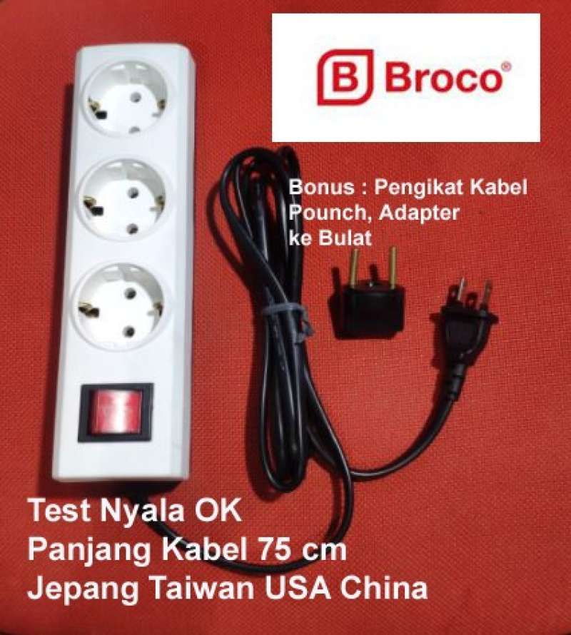 Jual Travel Stop Kontak Colokan Listrik Plug Steker Jepang Japan Taiwan ...