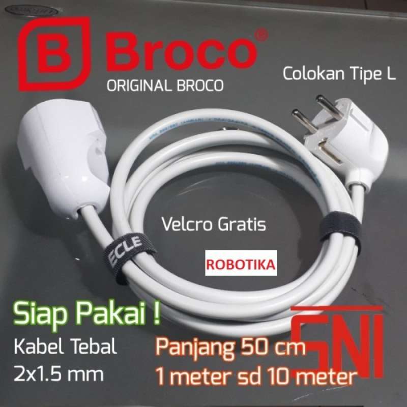 Jual Broco Kabel Extension Sni Stop Kontak Colokan Listrik 1 - 15 Meter ...