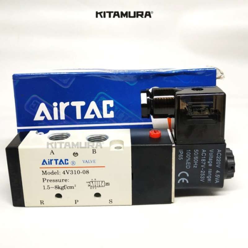 Jual Selenoid Valve / Solenoid Valve Airtac 4v310-08 Ac 220 Di Seller Shin Store - Cengkareng ...