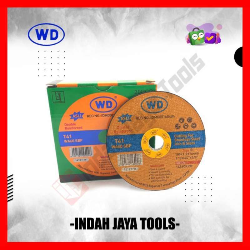 Jual ( Per Box ) Wd Cutting 4 X 1.2 Mm Batu Potong Besi Wheel Di Seller ...