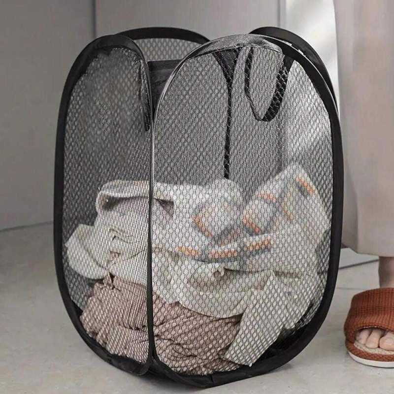 Jual Generation Keranjang Baju Kotor Jaring Lipat Laundry Bag 30cm Zq30 ...