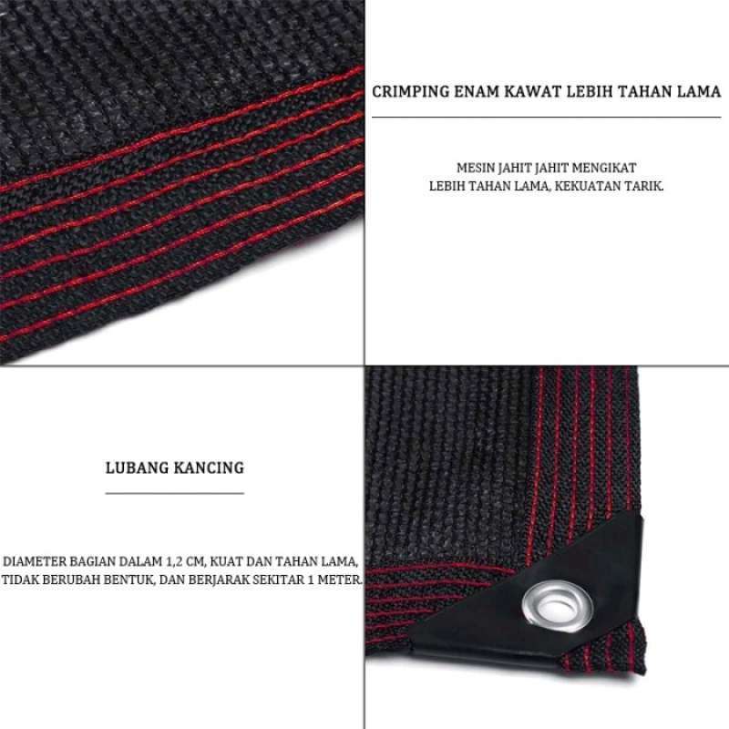 Promo Paranet Hitam Jaring/shading Net Sinar Matahari Luar Ruangan ...