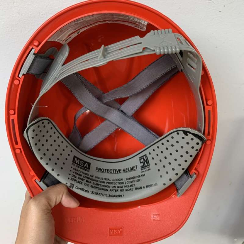 Promo Helm Msa V-gard Lokal Sarang Biasa - Merah Diskon 23% Di Seller ...