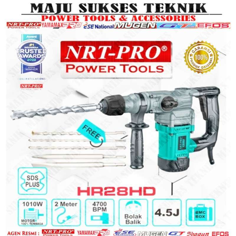Jual Nrt Pro Hr 28 Hd Bor Bobok Rotary Hammer Drill Jack Demolition Mesin Di Seller Shin Store ...