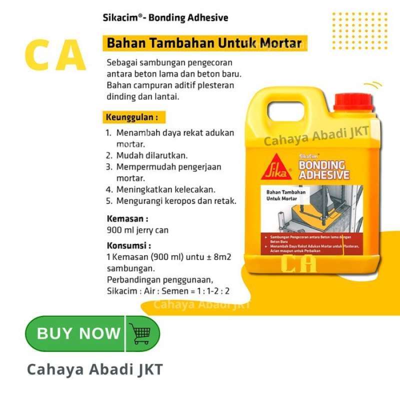 Jual Lem Beton Lama Dengan Baru / Sika Bonding Adhesive 900ml Di Seller ...