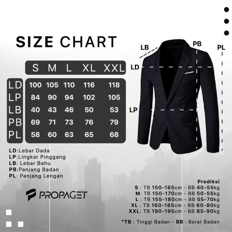 Promo Vice - Jas Pria Blazer Pria Jas Nikah Jas Wisuda Jas Formal Pria Slimfit - Hitam Polos 01 ...
