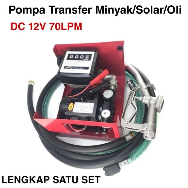 Promo Pompa Solar Pompa Transfer Bbm Flow Meter Solar/oli Dc 12/24v 70 ...