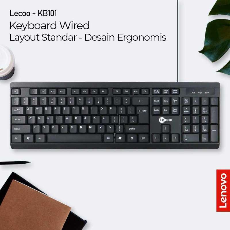 Jual Lecoo Keyboard Wired Standard Layout 104 Keys Kb101 Keyboard ...