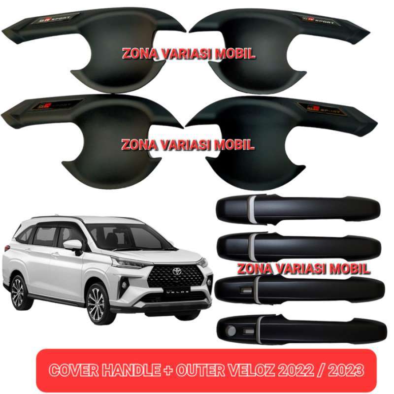 Promo Cover Door Handle Outer Handle All New Veloz 2022 2023 Hitam Gr Sport - Handle + Outer ...