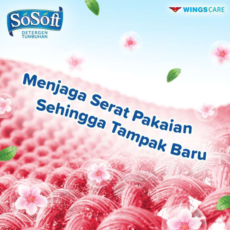Promo Buy 1 Get 1 - So Soft Deterjen Cair Sakura Blossom Botol 700 Ml ...