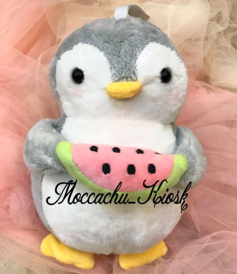 Promo Boneka Penguin Lucu Bawa Semangka / Cute Penguin Doll With ...