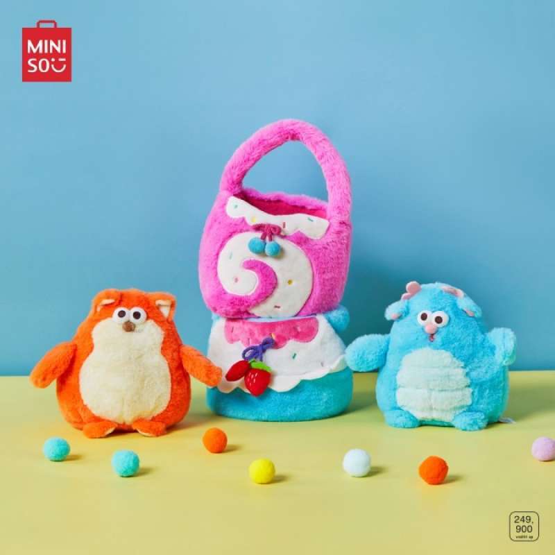 Promo Miniso Dundun Series 8*6in. Plush Toy & Plush Bag Set Diskon 23% ...