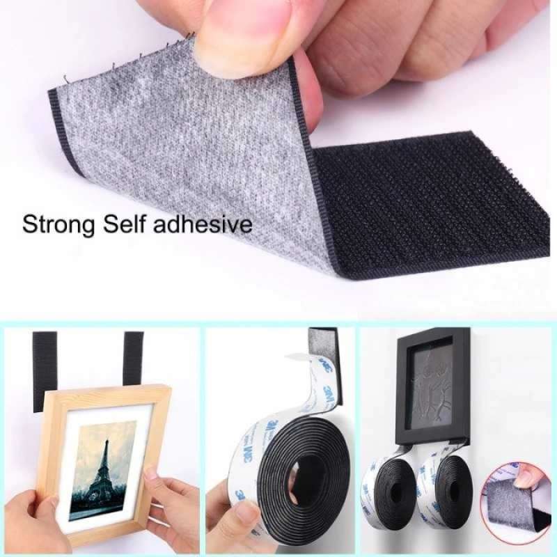 Jual Taffpack Lakban Velcro Hook And Loop Magic Nilon Sticker 1m ...