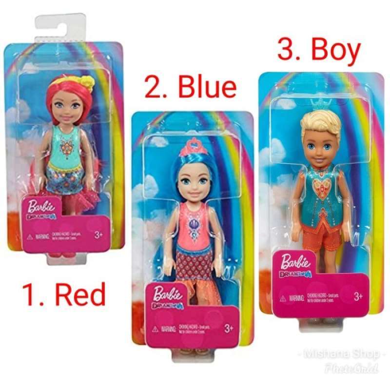 Promo Boneka Barbie Mattel Chelsea Sprite Dreamtopia Blue Red Hair Atau ...