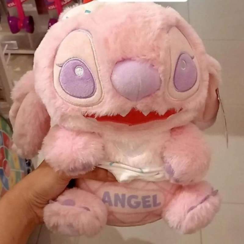 Promo Miniso Stitch Angel Plush Toy Boneka Mainan Anak Diskon 23% Di ...