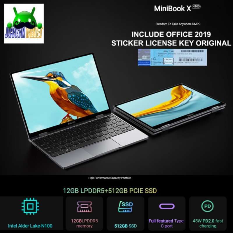 Promo Chuwi Minibook X 2023 Gen3 N100 12gb Lpddr5 512gb Nvme Fhd ...