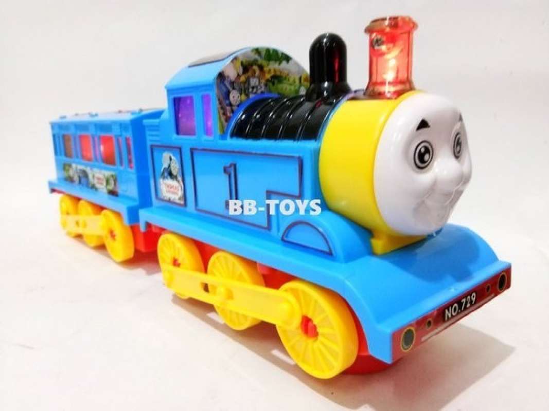 Jual Mainan Kereta Thomas- Flash Electric Train - Biru Di Seller ...