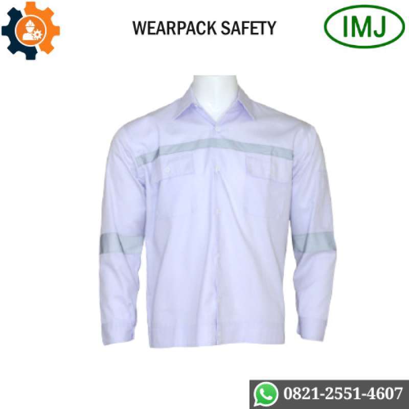 Promo Promo- Wearpack Safety Putih / Seragam Proyek Tambang / Baju ...