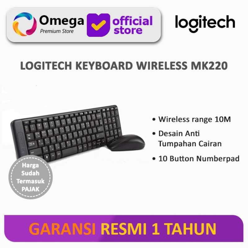 Jual Logitech Mouse + Keyboard Wireless Mk220 Di Seller Jete Store ...