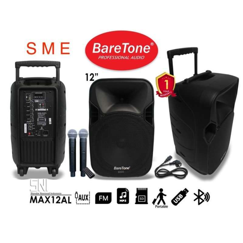 Promo Portable Baretone Max 12 Al | Max12al | Max-12al | Speaker ...