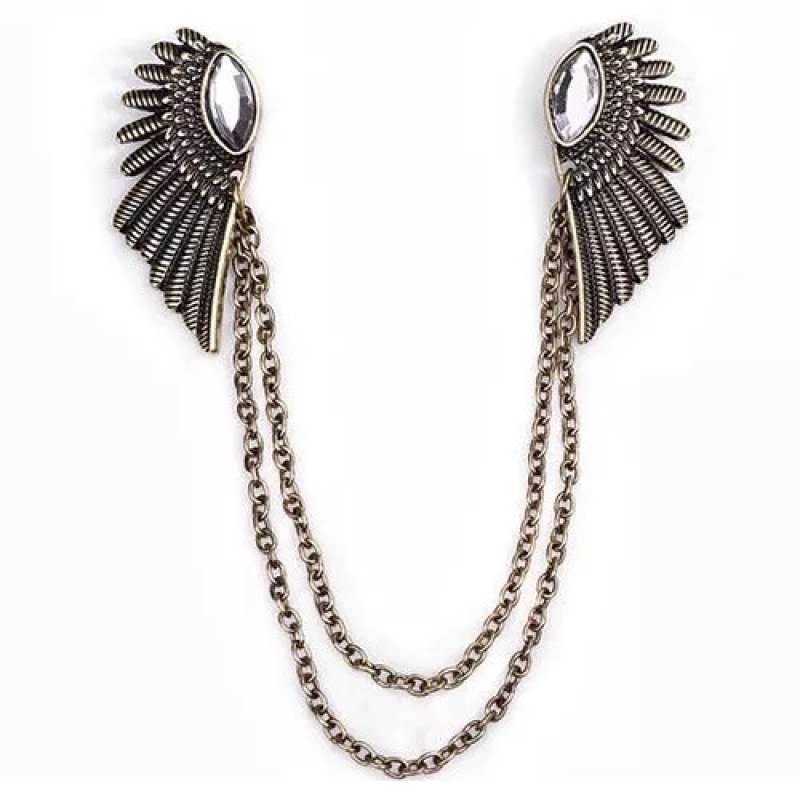 Jual Lapel Pin Bros Jas Wing Chain - Aksesoris Jas Blazer Collar Lapel Pin Di Seller Zati Shop ...