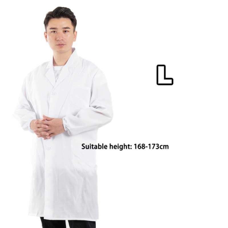 Jual Jas Dokter Lengan Panjang Jas Lab Unisex Jas Labolatorium Jas ...
