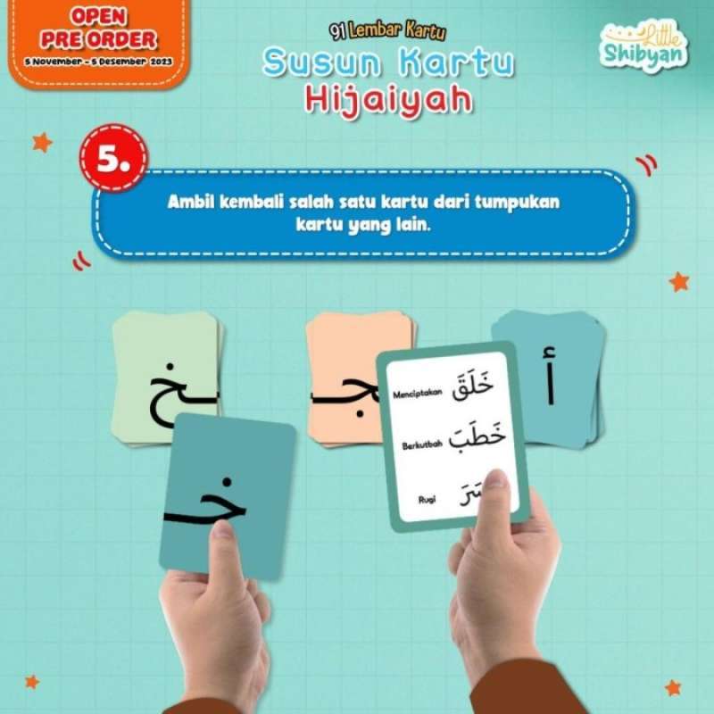 Promo [abc] Ready Susun Kartu Hijaiyah Ahlan Mainan Edukasi Anak Diskon ...