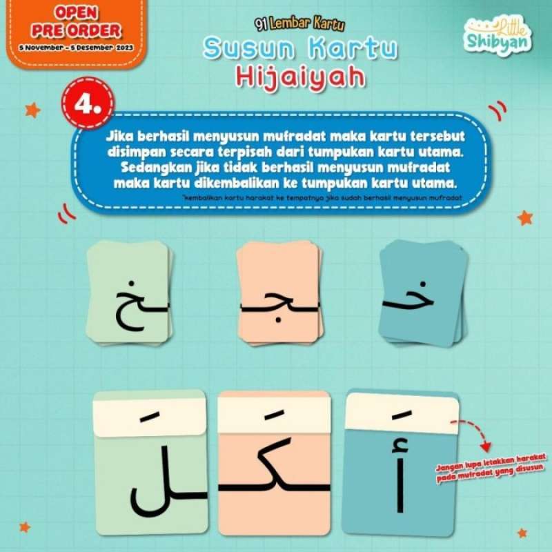 Promo [abc] Ready Susun Kartu Hijaiyah Ahlan Mainan Edukasi Anak Diskon ...