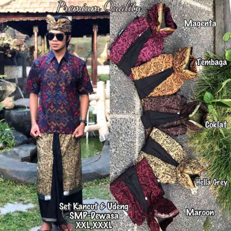 Jual Kamen Saput Pakaian Adat Bali Pria Model Sarung - Request Khusus ...