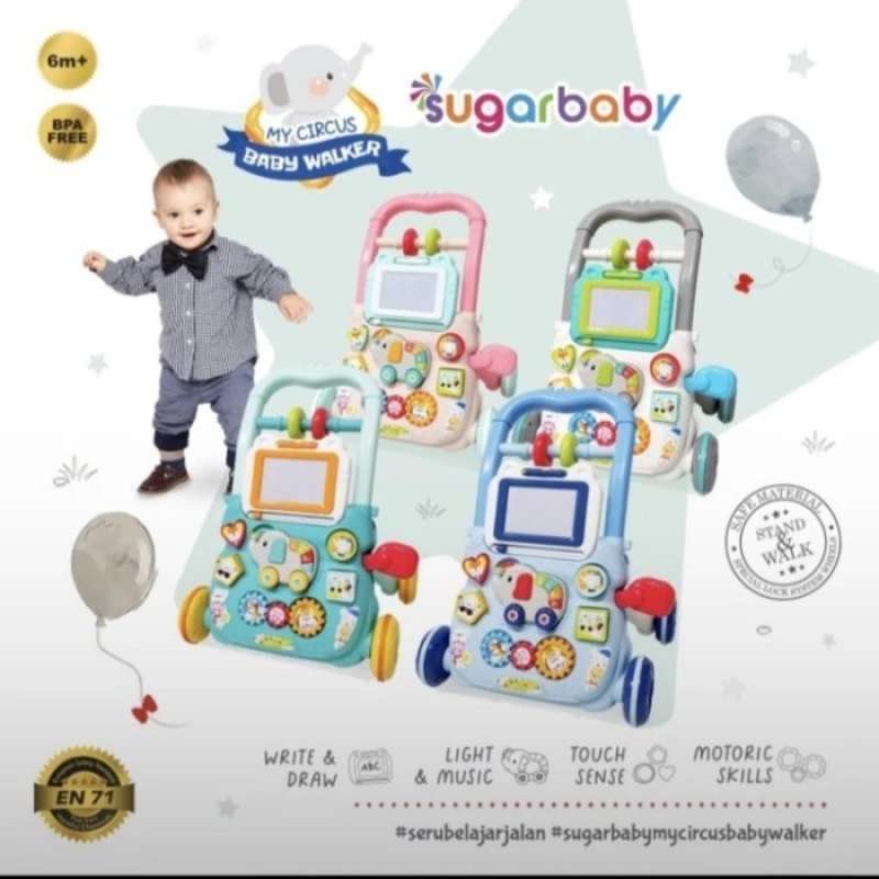 Promo Sugar Baby My Circus Push Walker Baby Walker Diskon 23% Di Seller ...