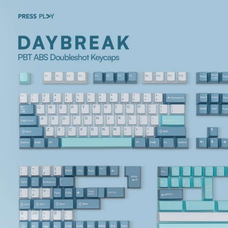 Promo Daybreak Pbt Abs Doubleshot Keycaps Keycap Set By Press Play ...