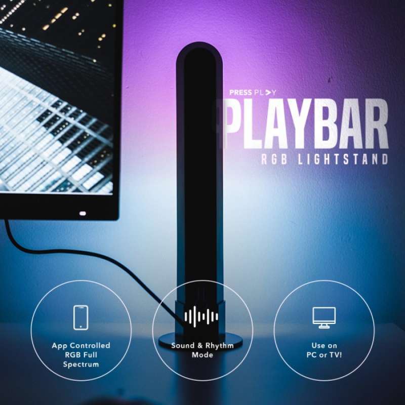 Promo Playbar Ambient Rgb Light Stand Panel By Press Play Diskon 23% Di ...