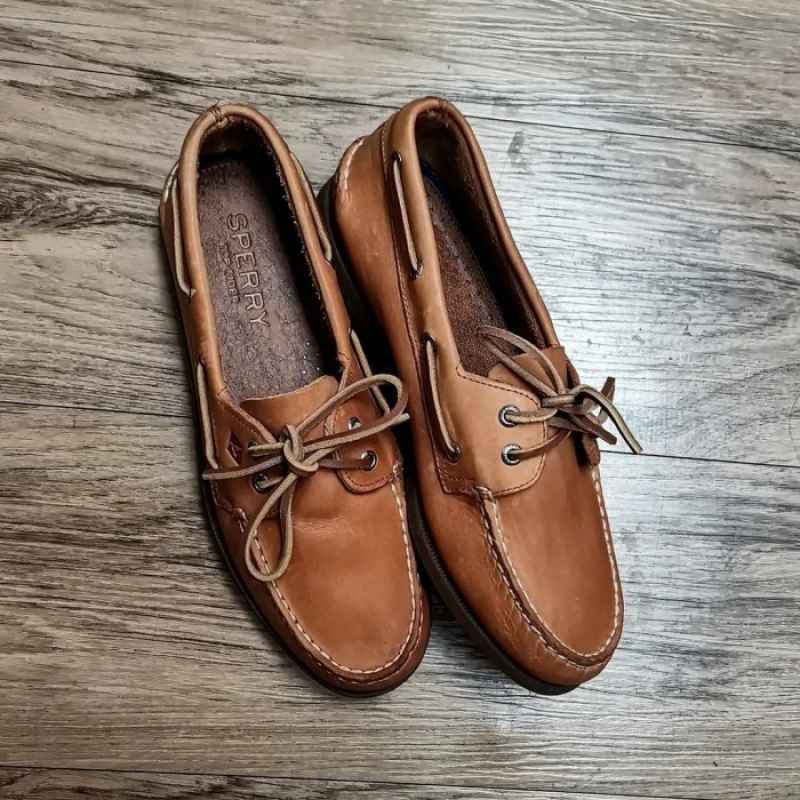Jual Sperry Top-sider Mens Authentic Original 2-eye Boat Shoes Sahara ...