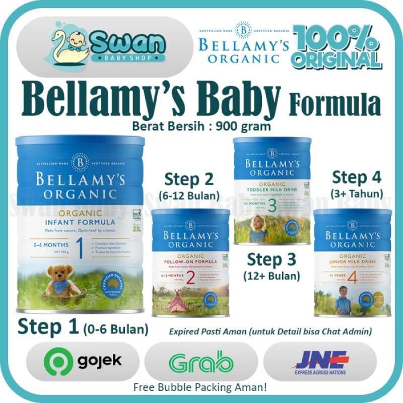 Promo Bellamys Organic Susu Formula 900gr Bellamy Diskon 23% Di Seller ...