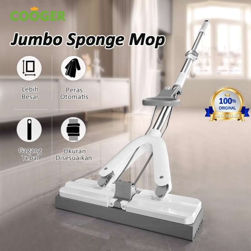 Promo Mall Inline Badgecooger Alat Pel Lantai Busa Sponge Mop Bahan ...