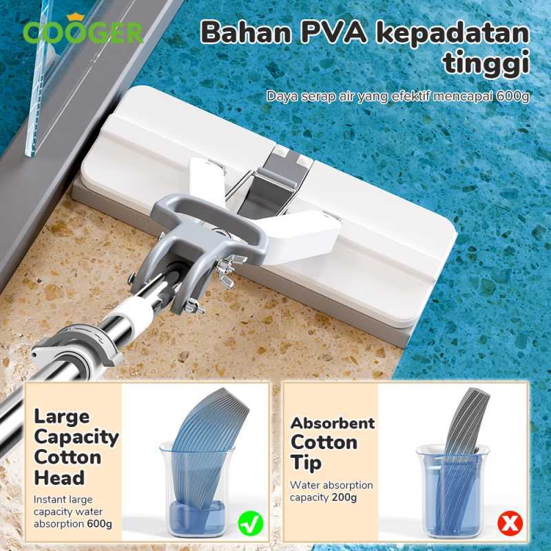 Promo Mall Inline Badgecooger Alat Pel Lantai Busa Sponge Mop Bahan ...