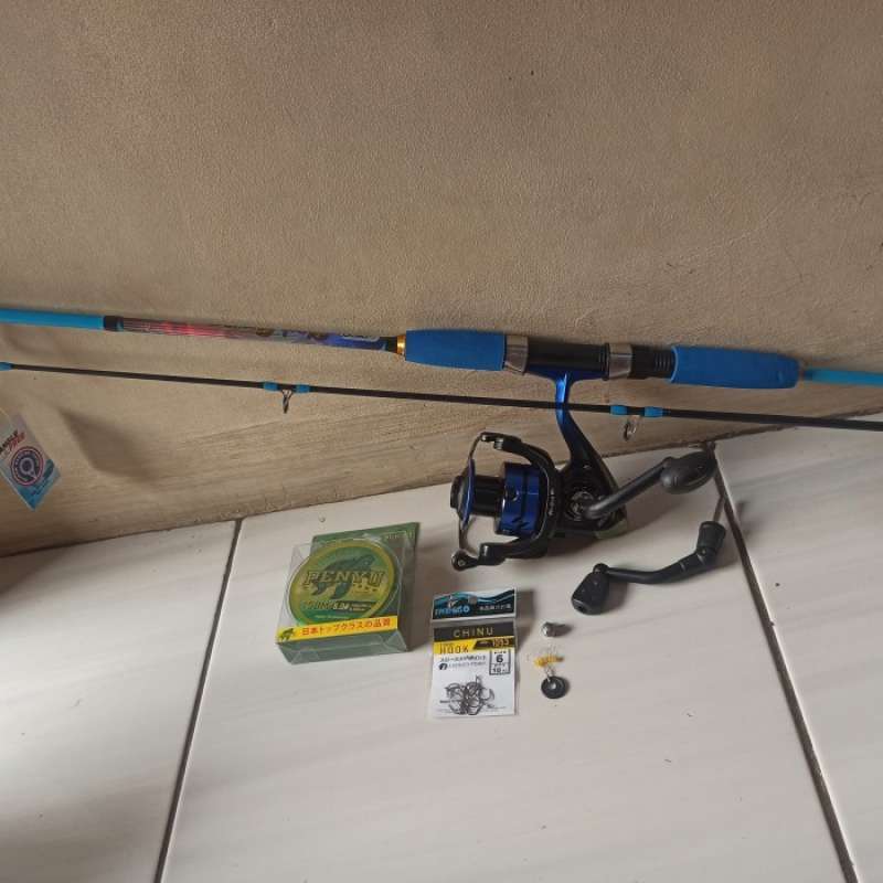 Promo Set Pancing Laut Lengkap Merk Daido Kekuatan 15kg Siap Pakai ...