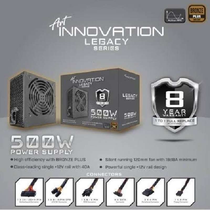 Jual Power Supply Innovation 500w 80+ Bronze / Psu Powersupply 500 Watt ...