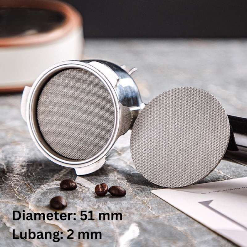 Jual Puck Screen Espresso Portafilter Mesh Reusable 150 Micron Di ...