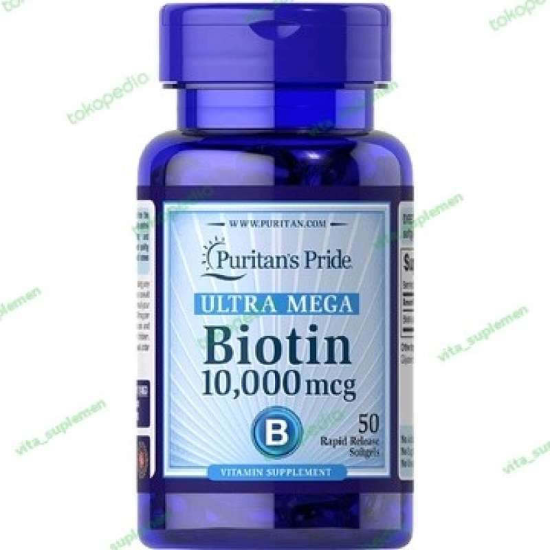 Promo Puritan Biotin 10000 Mcg 10.000 Mcg 50 / 100 Softgels Diskon 23% Di Seller Tummy Store ...