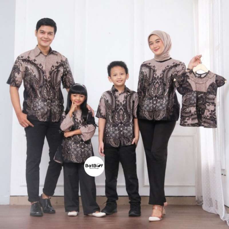 Jual Baju Batik Pasangan Fashion Couple Family Sarimbit Keluarga ...