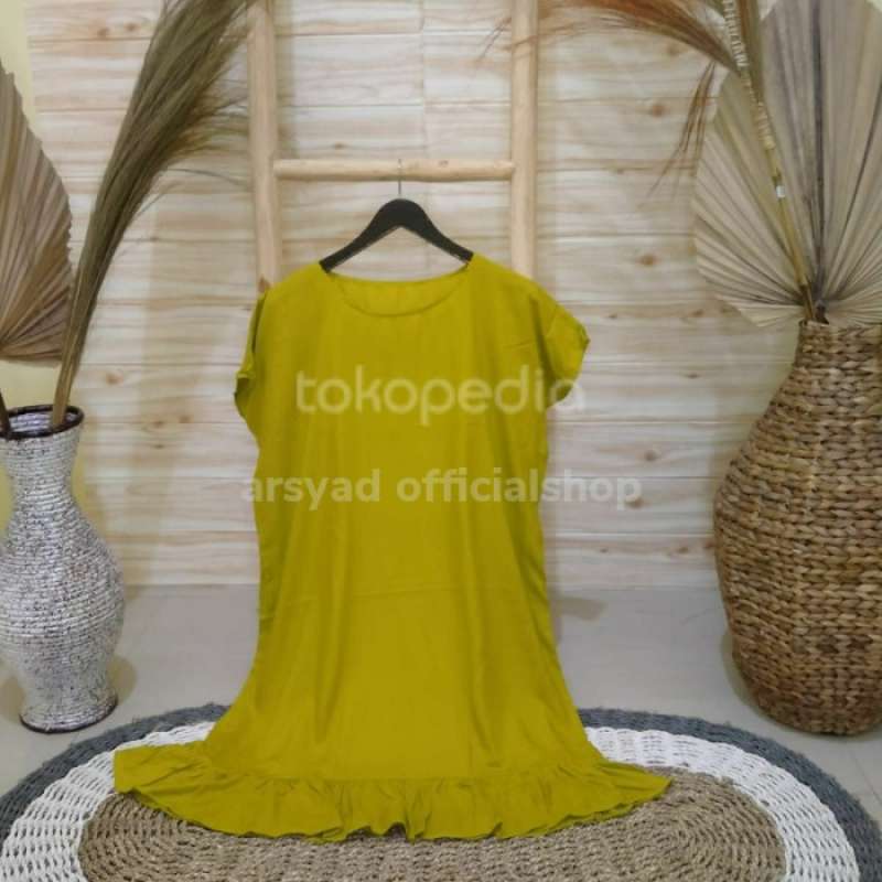 Promo Daster Ruffle Viral Rayon Premium Polos Basic Kekinian Jumbo Adem ...