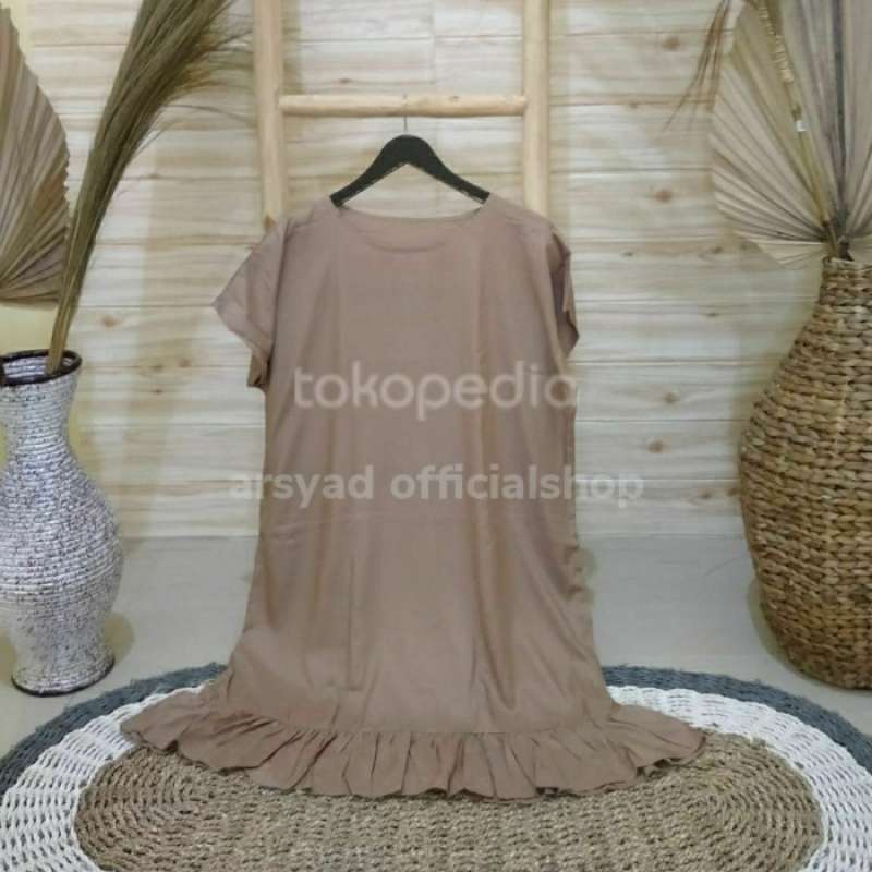 Promo Daster Ruffle Viral Rayon Premium Polos Basic Kekinian Jumbo Adem ...