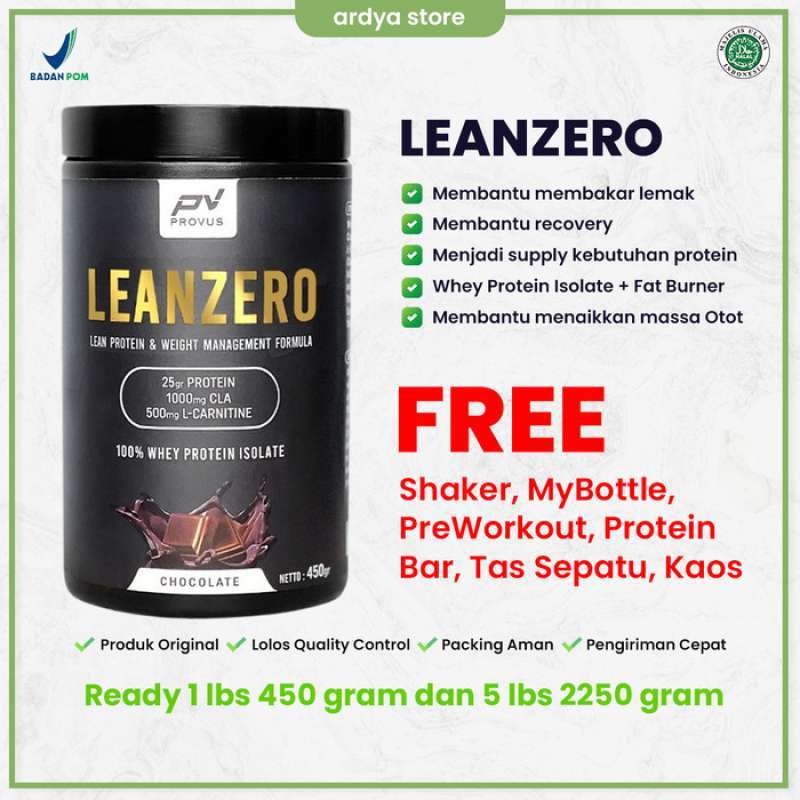 Promo Provus Lean Zero Whey Protein Isolate + Fat Burner Leanzero ...