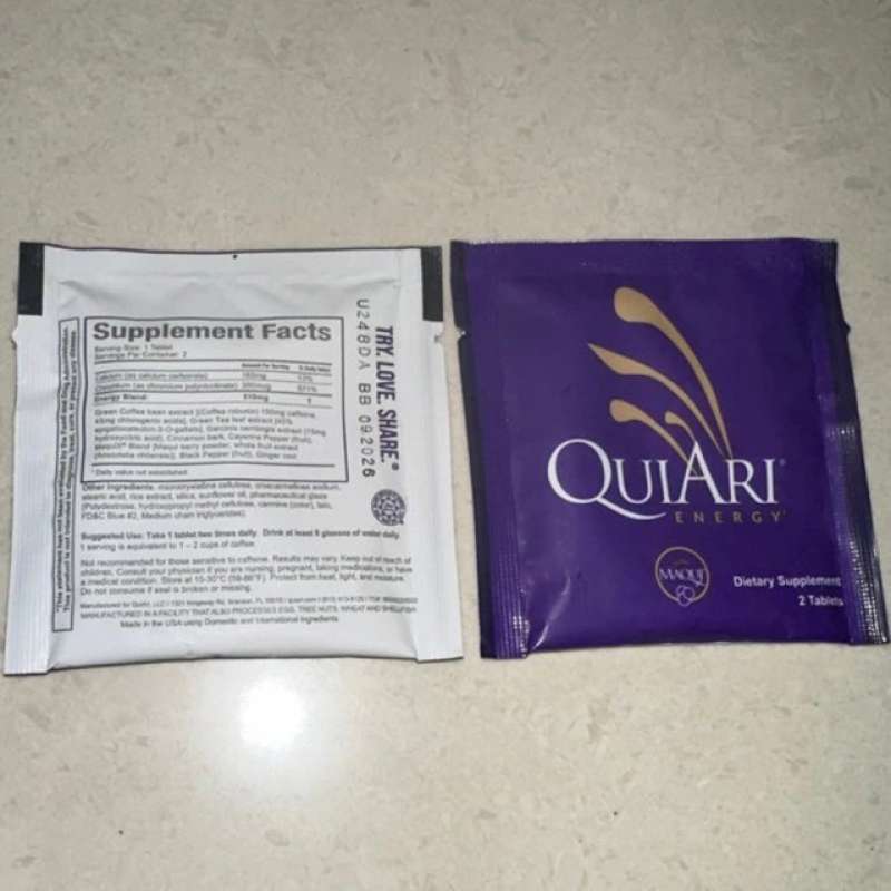 Promo Paket 4 Sachet Quiari Energy Suplement Diet 8 Pil Quiary Energy 4 ...