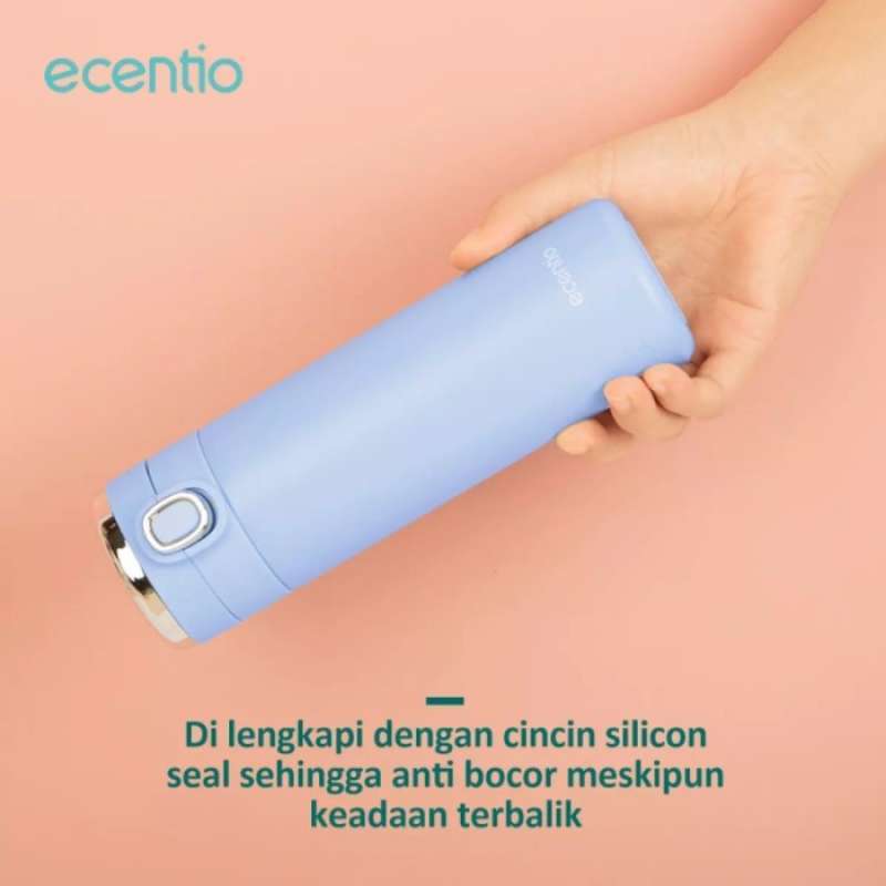 Promo Ecentio Portable Thermos Stainless Steel 400 Ml Generation 2 Blue ...