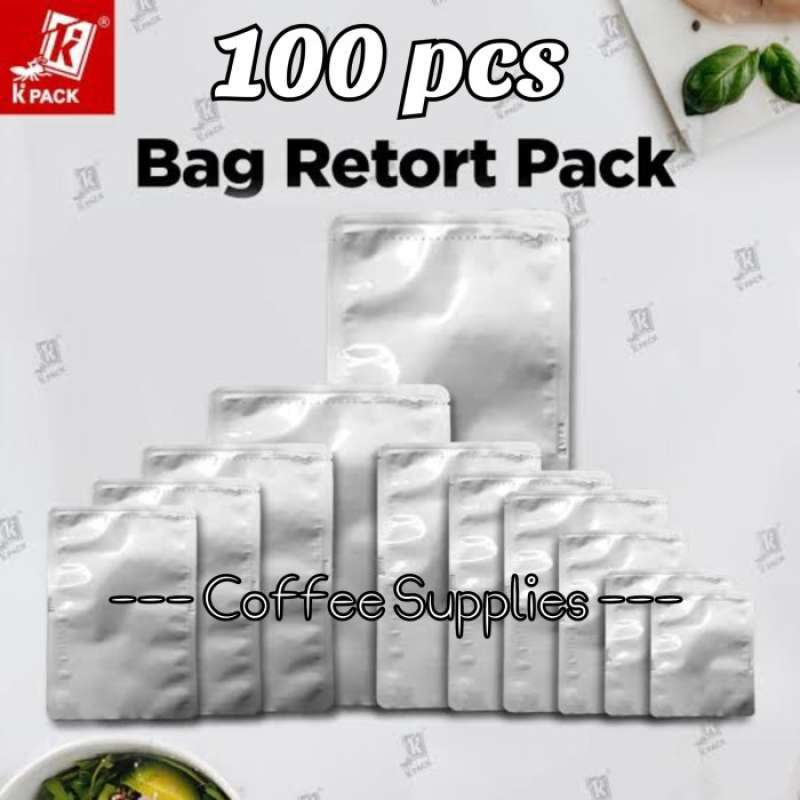 Promo Kpack Retort Bag Pack 100pcs Kantong Presto Kemasan Alu Retot ...