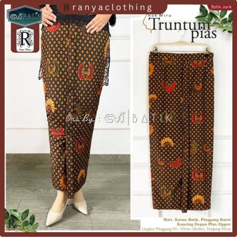 Jual Rok Span Wiru Bawahan Formal Batik Wiron Sidomukti Parang Ori Svj ...
