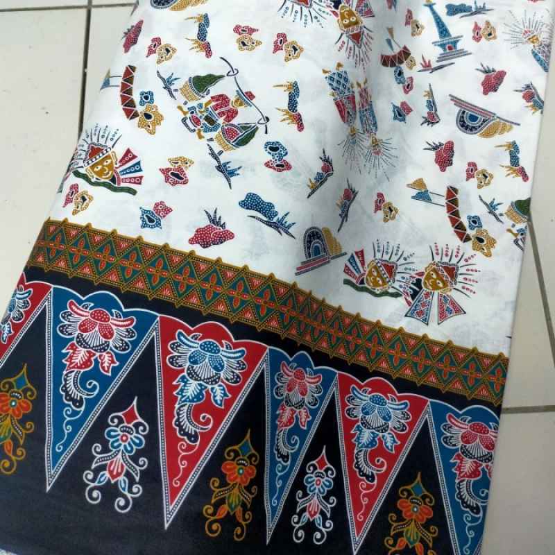 Jual Batik Ondelondel Betawi _ Kain Katun Batik Ondel Khas Betawi ...
